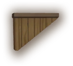 Triangular Solid Wooden Wall (upside-down) - Official Raft Wiki