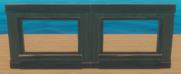 Solid Half Wooden Window - Official Raft Wiki