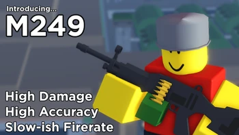 M249 | Ragdoll grounds roblox Wiki | Fandom