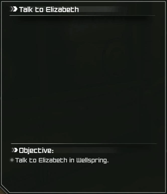 Talk to Elizabeth | RAGE Wiki | Fandom