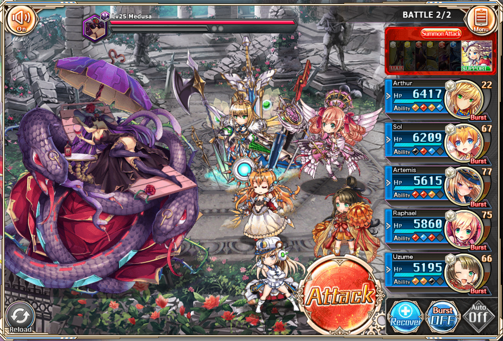 Advent Battle Vs Medusa Kamihime Project Wiki Fandom