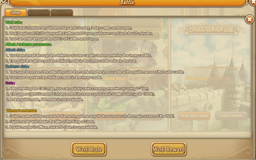 WoE | Ragnarok Journey Wiki | Fandom