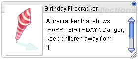 Birthday Firecracker - Ragnarök Wiki