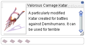 Valorous Carnage Katar - Ragnarök Wiki