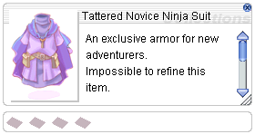 Tattered Novice Ninja Suit - Ragnarök Wiki