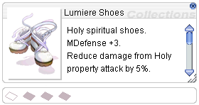 Lumiere Shoes - Ragnarök Wiki