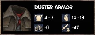Duster Armor | Raiders! Forsaken Earth Wiki | Fandom