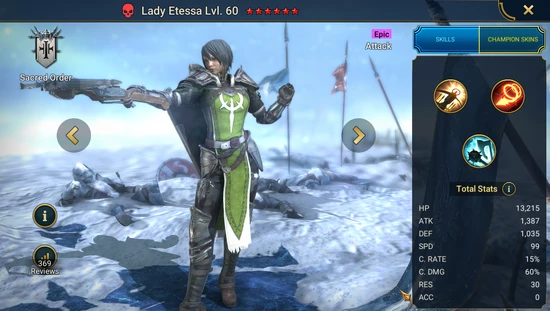 Lady Etessa | Raid: Shadow Legends Wiki | Fandom