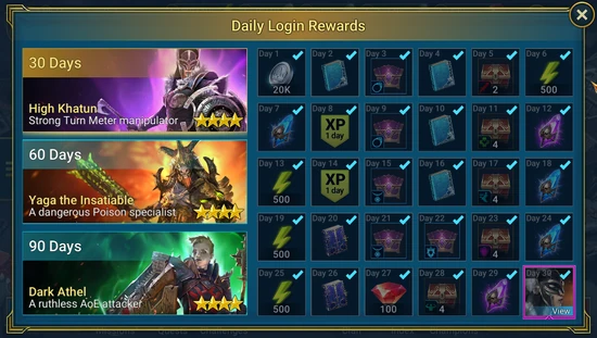 Daily Login Reward | Raid: Shadow Legends Wiki | Fandom