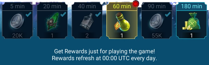 Playtime Rewards | Raid: Shadow Legends Wiki | Fandom