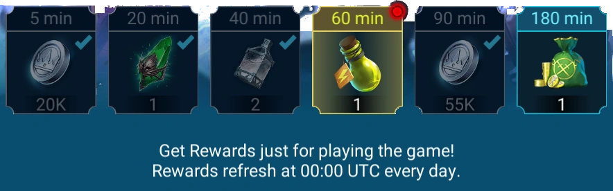 Playtime Rewards | Raid: Shadow Legends Wiki | Fandom