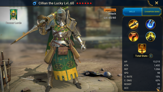Cillian the Lucky | Raid: Shadow Legends Wiki | Fandom