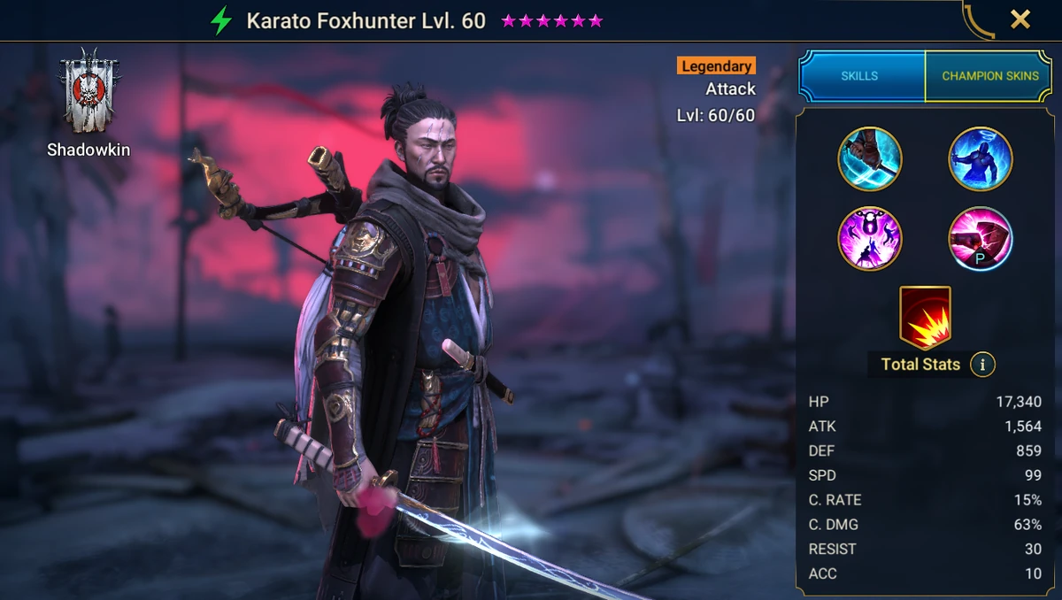 Karato Foxhunter | Raid: Shadow Legends Wiki | Fandom