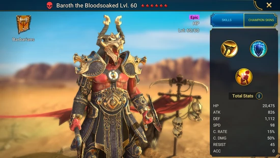 Baroth the Bloodsoaked | Raid: Shadow Legends Wiki | Fandom