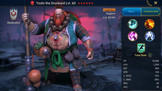 Yoshi the Drunkard | Raid: Shadow Legends Wiki | Fandom