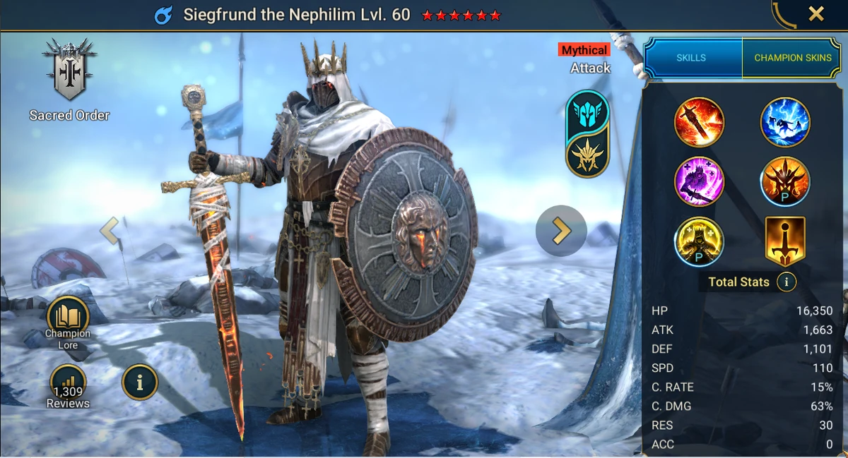 Siegfrund the Nephilim | Raid: Shadow Legends Wiki | Fandom