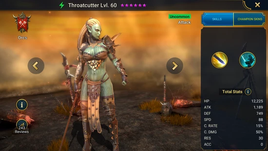 Throatcutter | Raid: Shadow Legends Wiki | Fandom