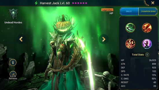 Harvest Jack | Raid: Shadow Legends Wiki | Fandom