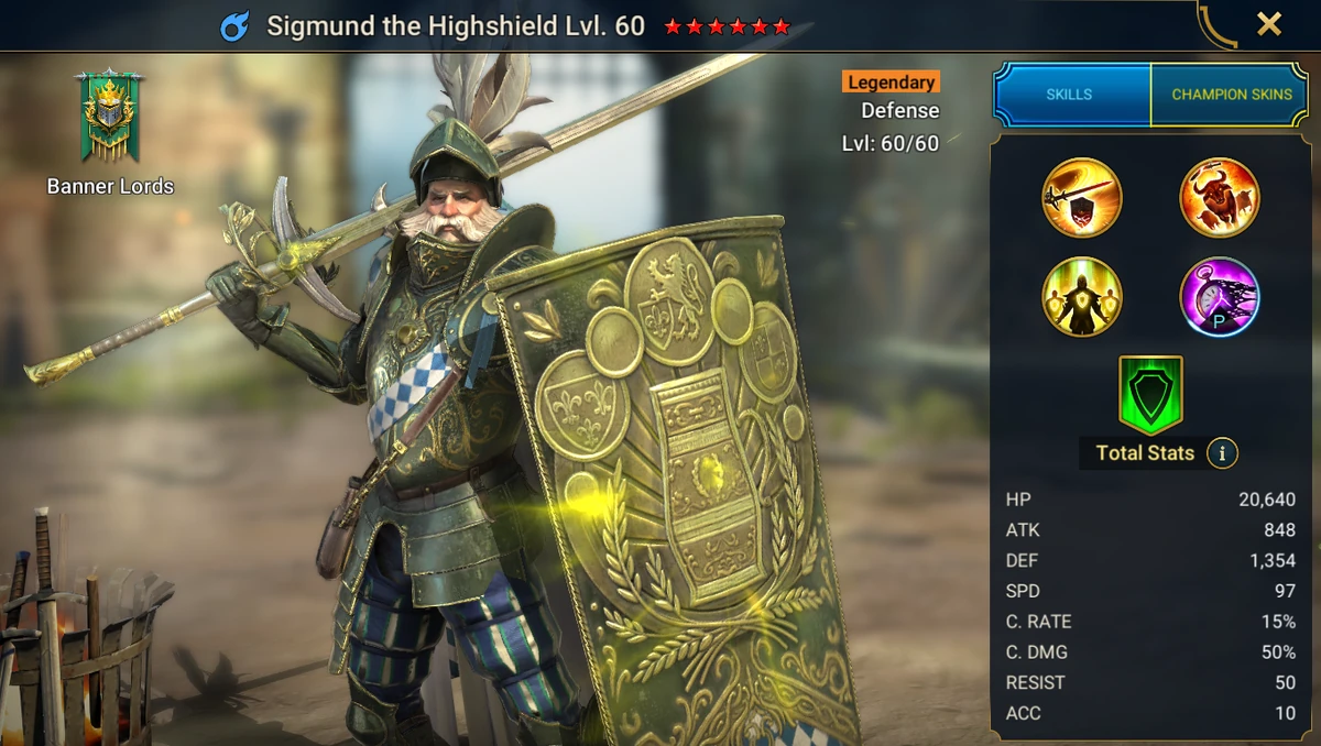 Sigmund the Highshield | Raid: Shadow Legends Wiki | Fandom