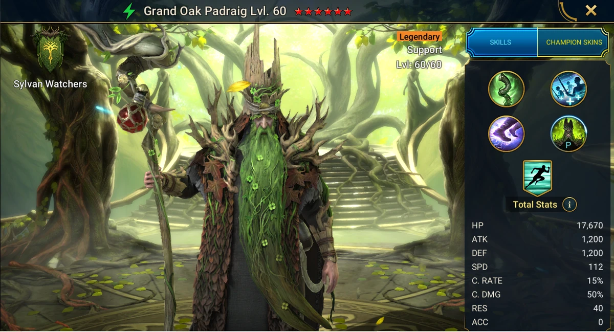 Grand Oak Padraig | Raid: Shadow Legends Wiki | Fandom