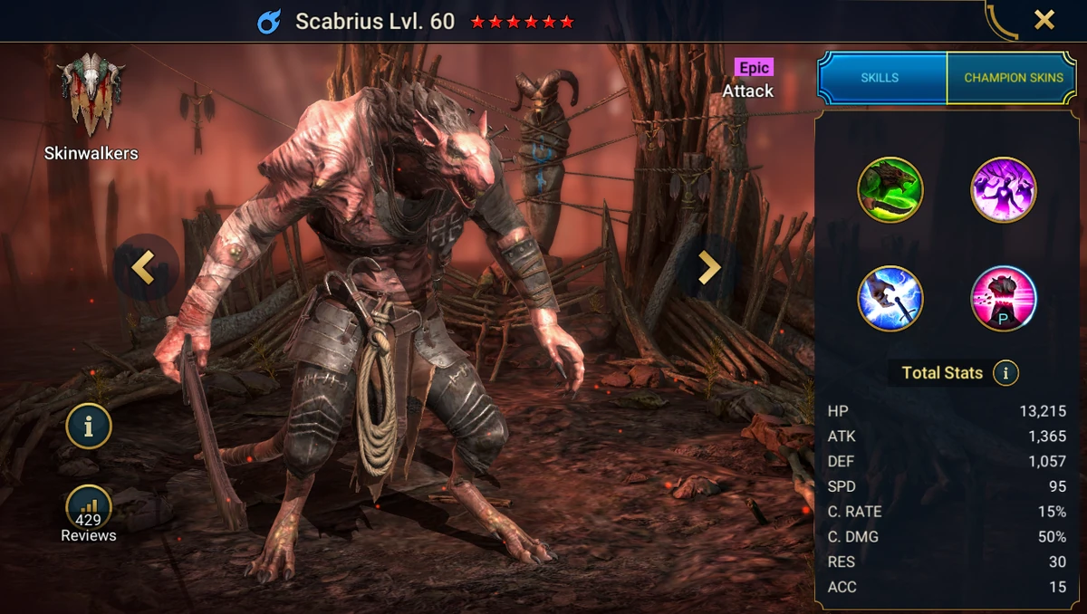 Scabrius | Raid: Shadow Legends Wiki | Fandom