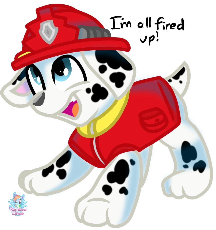Marshall from Paw Patrol | Rainbow Eevee Wiki | Fandom