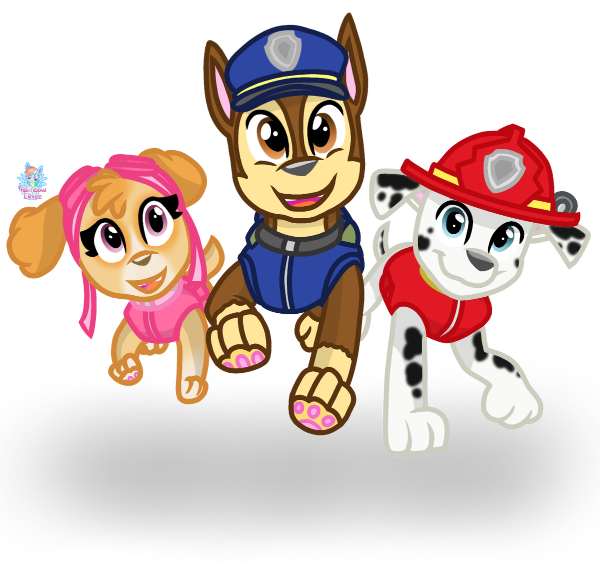 Paw Patrol En Français Rainbow Eevee Wiki Fandom