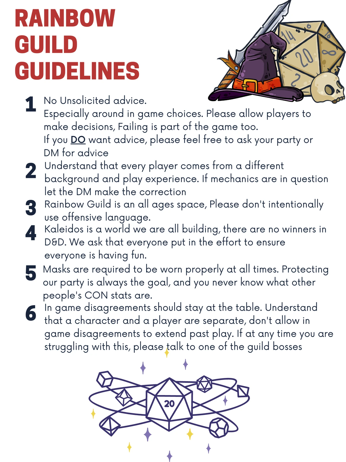 Rainbow Guild Code of Conduct | Rainbow Guild Wiki | Fandom