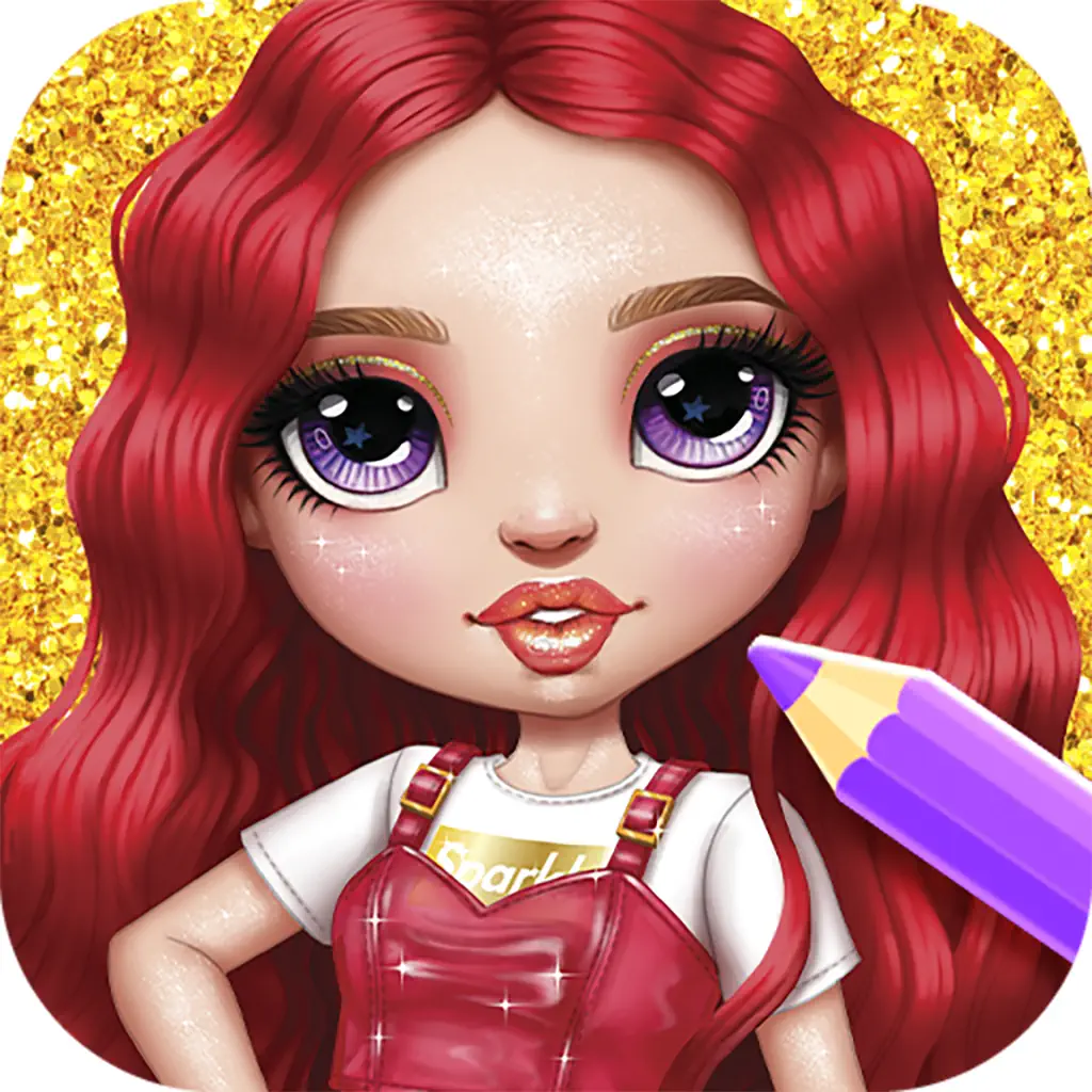 rainbow high colouring in pictures