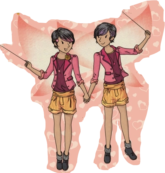 Lila and Myla the Twins Fairies | Rainbow Magic Anime Wiki | Fandom