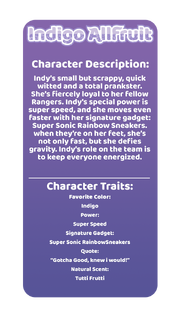 Indigo Allfruit | Rainbow Rangers Wiki | Fandom