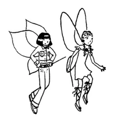 ruby the red fairy coloring pages