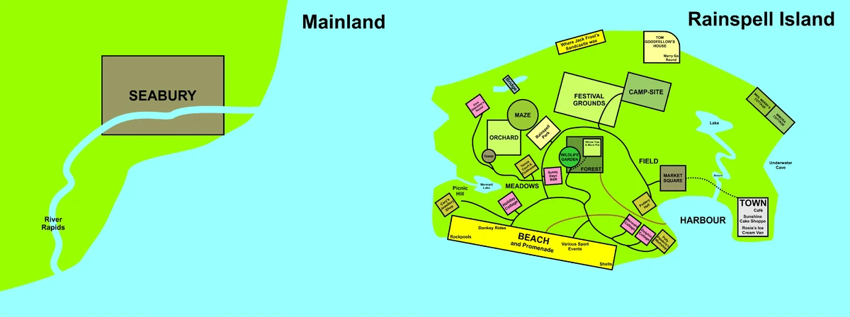 User blog:Wixelt/A Map of Rainspell Island (and Beyond) | Rainbow Magic ...