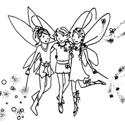 ruby the red fairy coloring pages