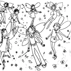rainbow magic fairy pictures to color