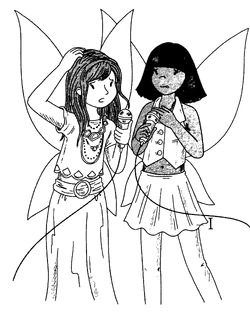 coloring pages of broken rainbow fairy