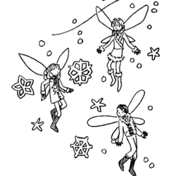 weather fairies coloring pages