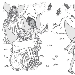 ruby the red fairy coloring pages