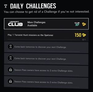 Daily Challenges | Rainbow Six Wiki | Fandom