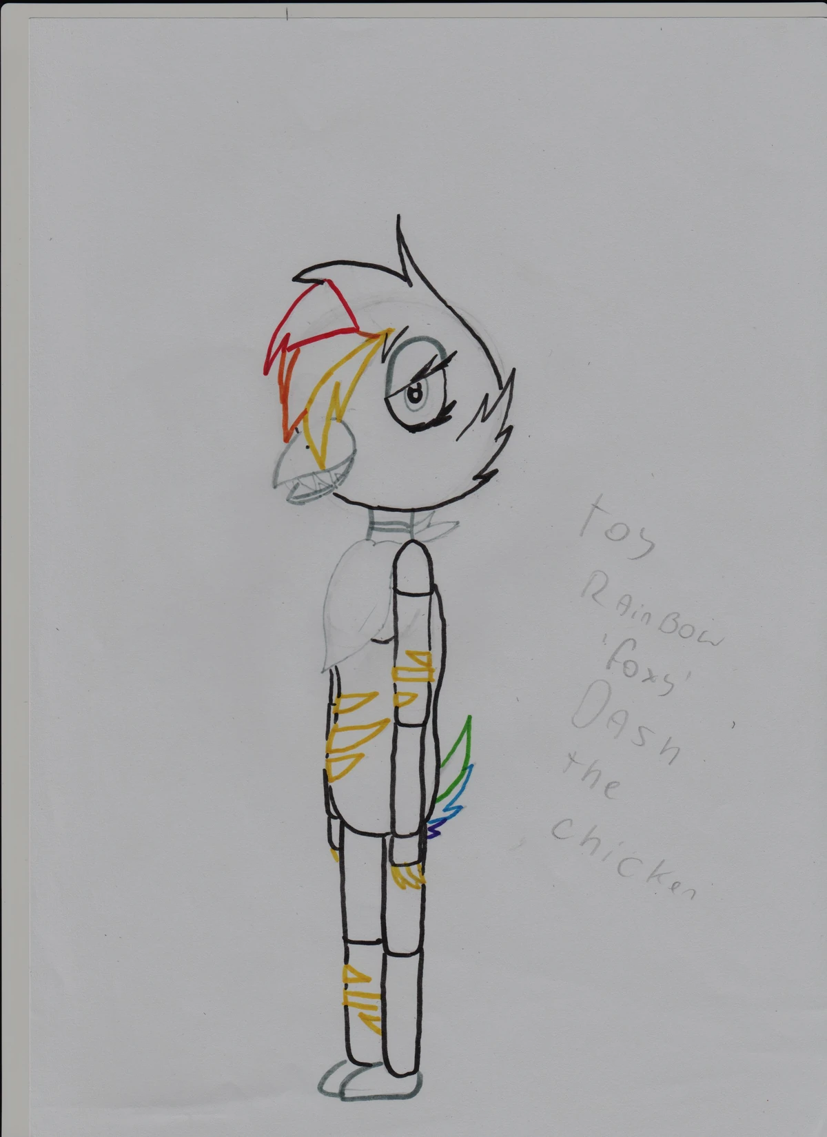 Toy Rainbow 'Foxy' Dash the chicken | Rainbow's-Wiki-For-Fotos Wikia ...