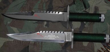 The differences between the movie knife and the replica knife | Rambo ...