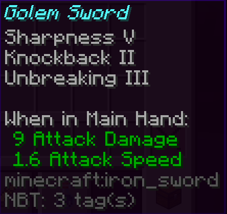 Golem Sword | Random SMP Wiki | Fandom