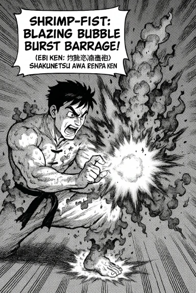 Shrimp-Fist: Blazing Bubble Burst Barrage | Ranma 1/2 Fanon Wiki | Fandom