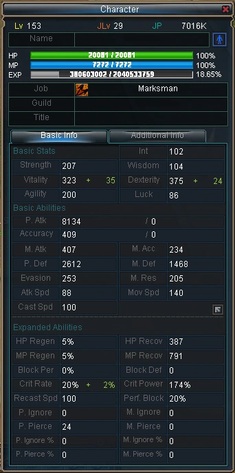 Character UI | Rappelz Information Guide Wiki | Fandom