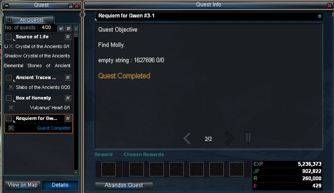 Quest UI | Rappelz Information Guide Wiki | Fandom