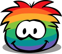 Rainbow Puffle | Rare puffles Wiki | Fandom