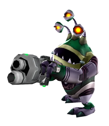 Three-eyed tyhrranoid | Ratchet & Clank Wiki | Fandom