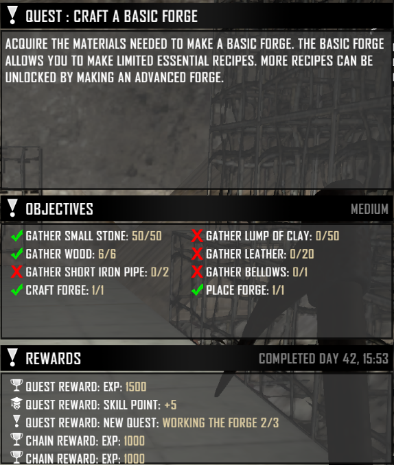 Working the Forge Quest Chain | Ravenhearst.7d2d Wiki | Fandom