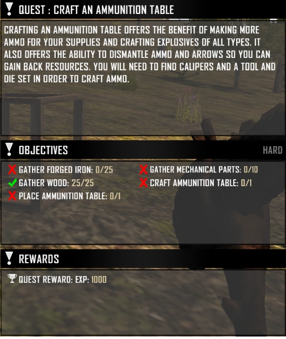 Craft an Ammunition Table | Ravenhearst.7d2d Wiki | Fandom