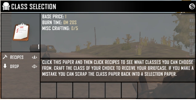 Class Selection Clipboard | Ravenhearst.7d2d Wiki | Fandom